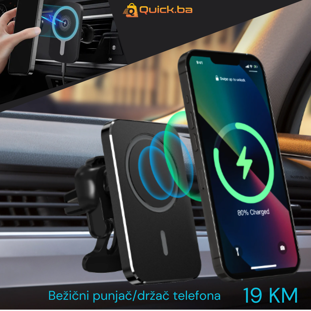 Premium MagSafe nosač za auto – quick.bih
