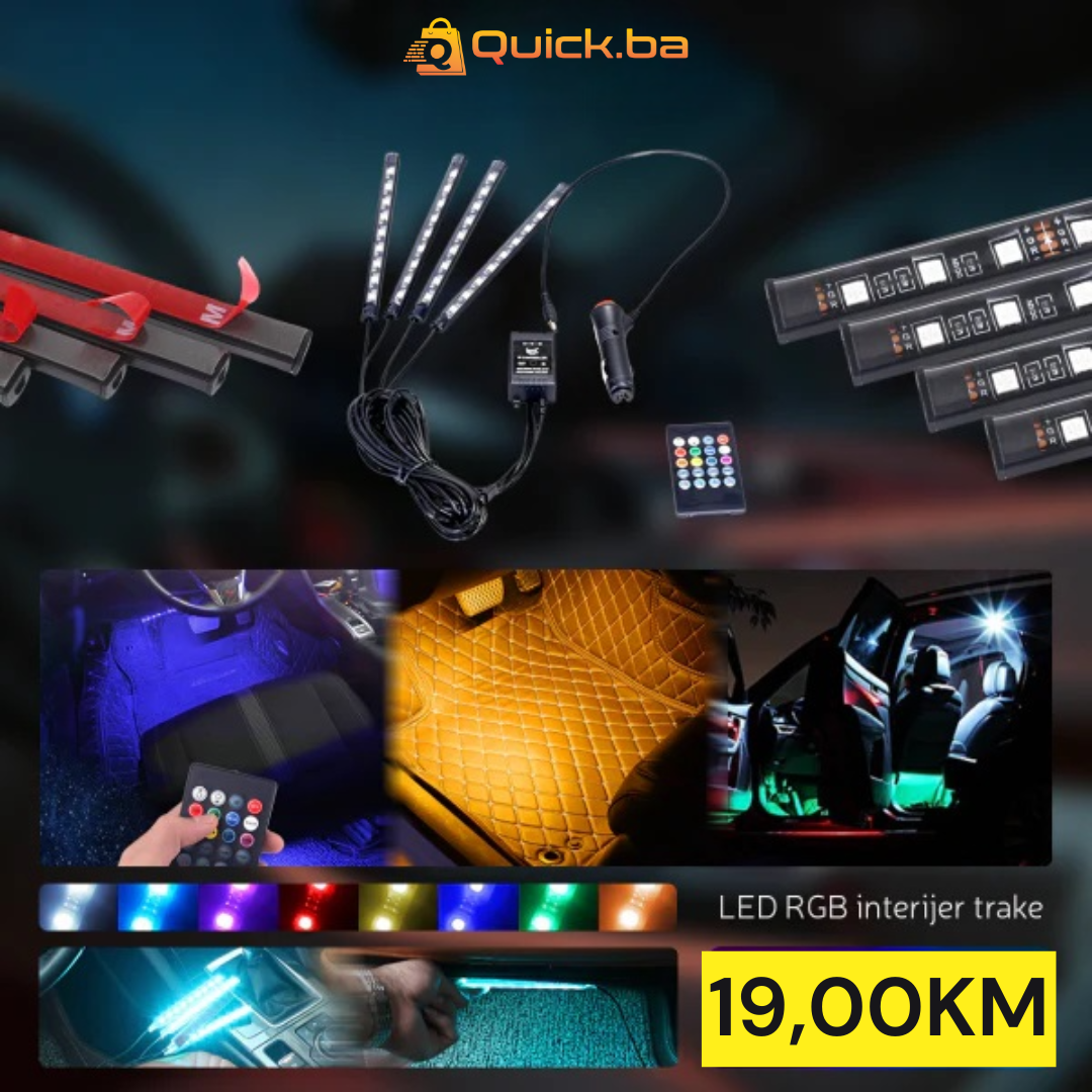 LED RGB TRAKA ZA AUTO – quick.bih